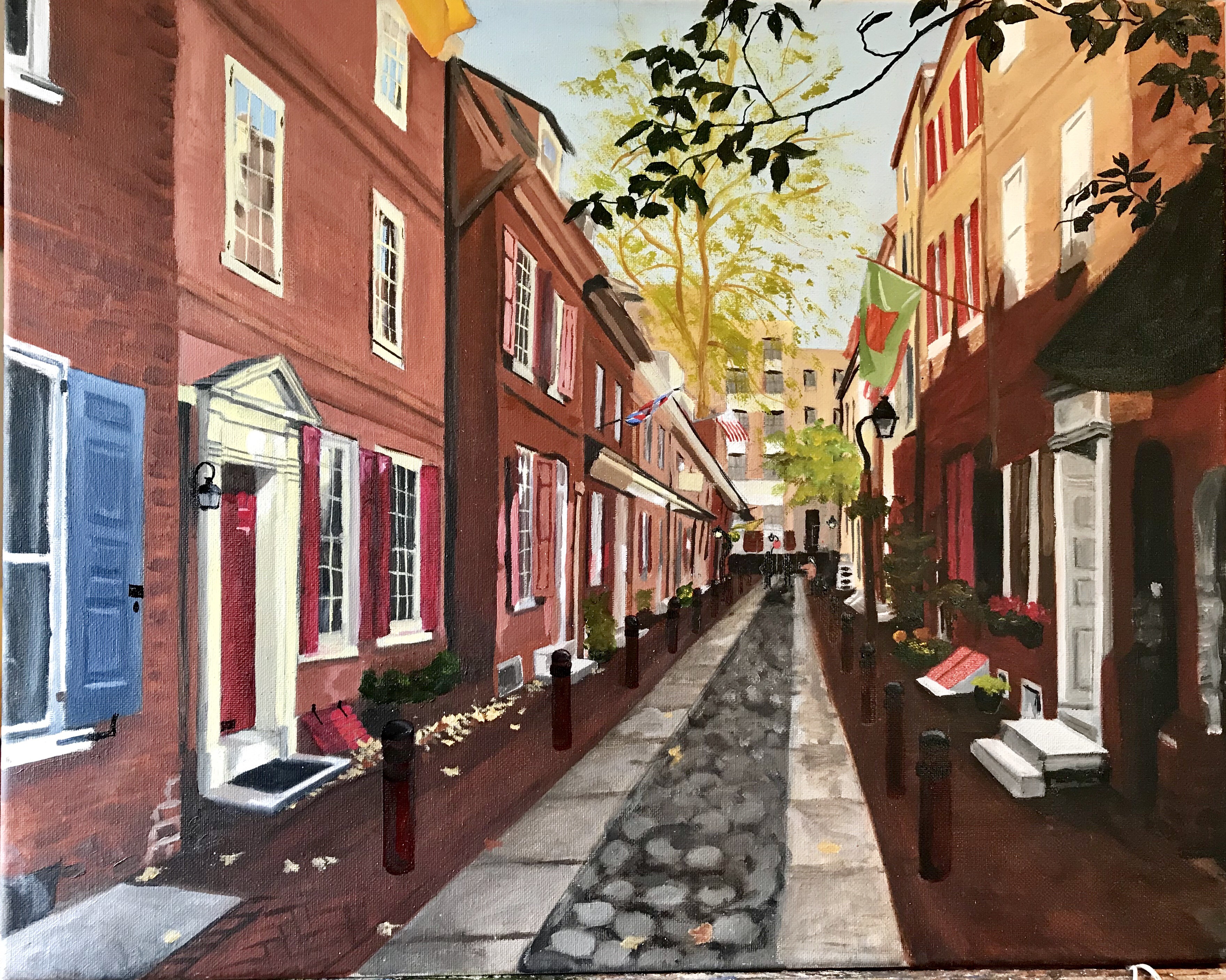 Elfreth’s Alley – Jean Broden Art